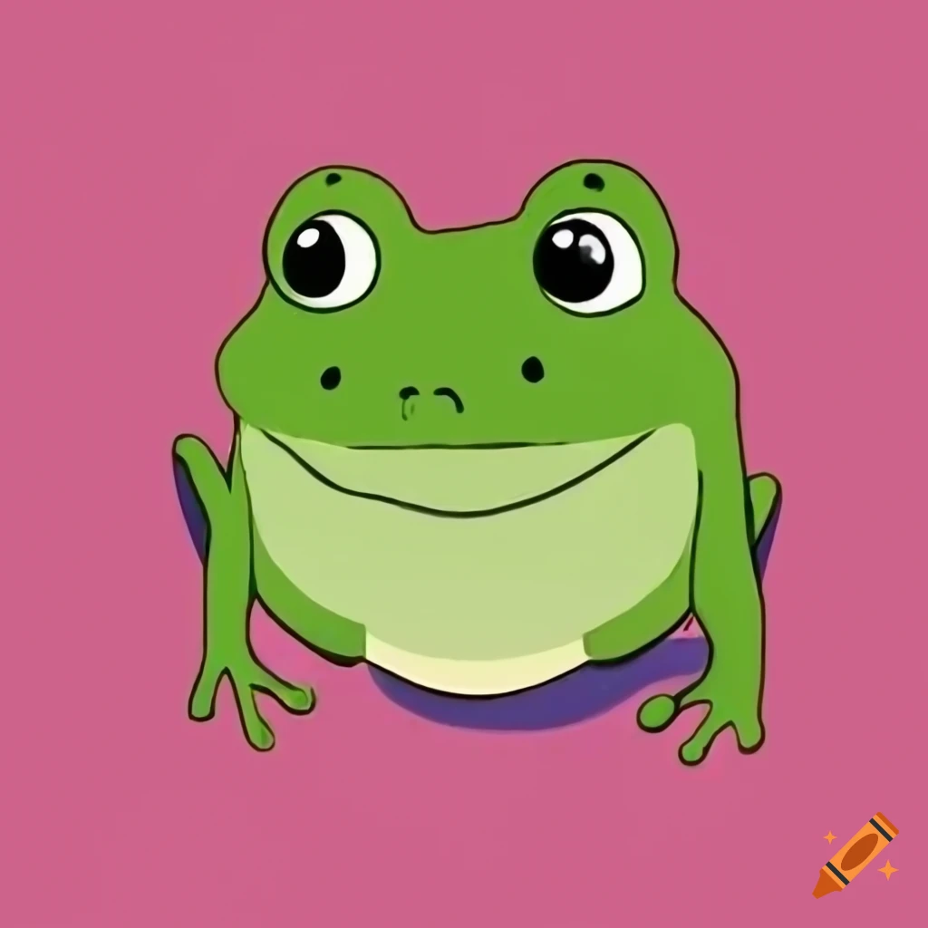 Smiling frog illustration by matsumoto hoji on Craiyon