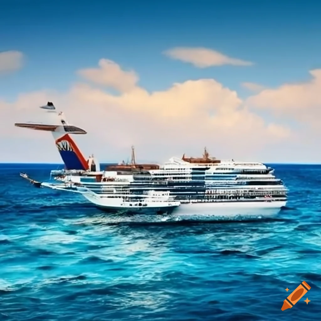 Cruise ship plane on Craiyon