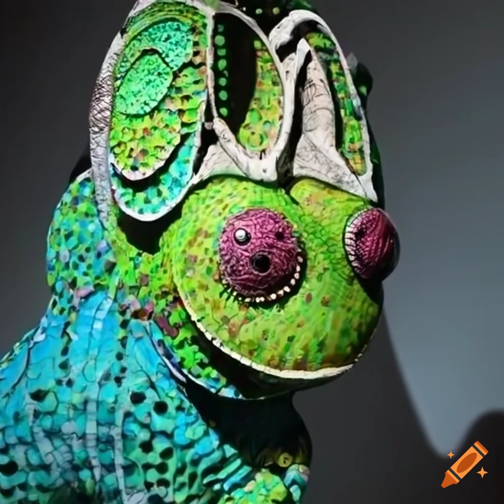 Building head chameleon by chiho aoshima on Craiyon