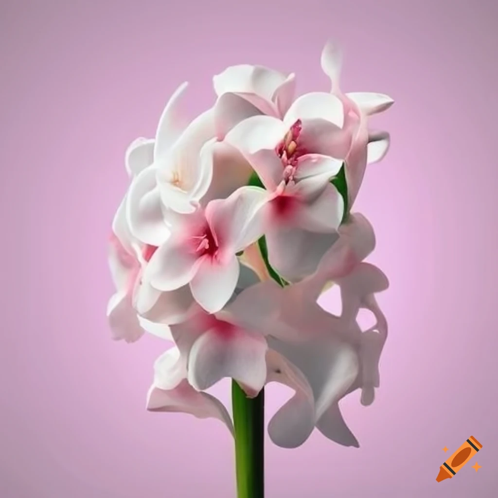 White outline of daphne flower on Craiyon