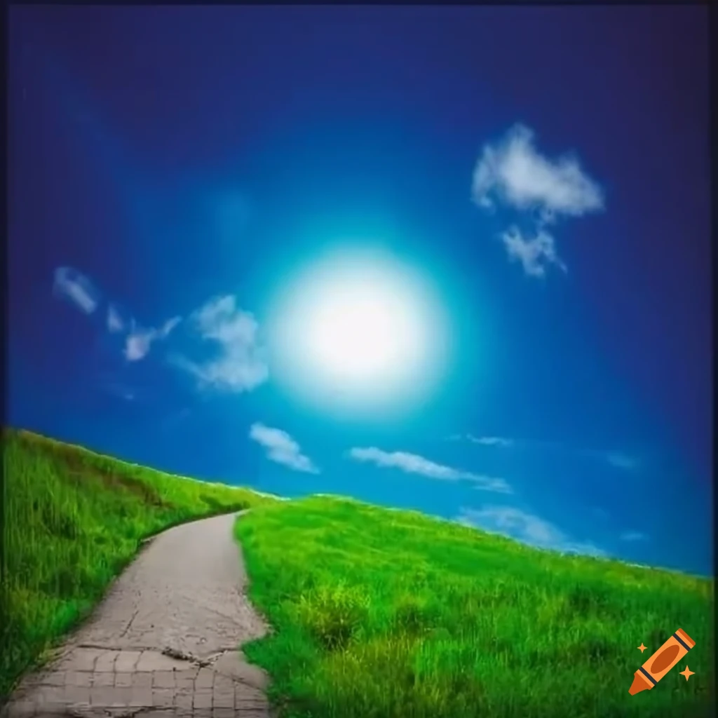 Super mario 64 landscape on Craiyon