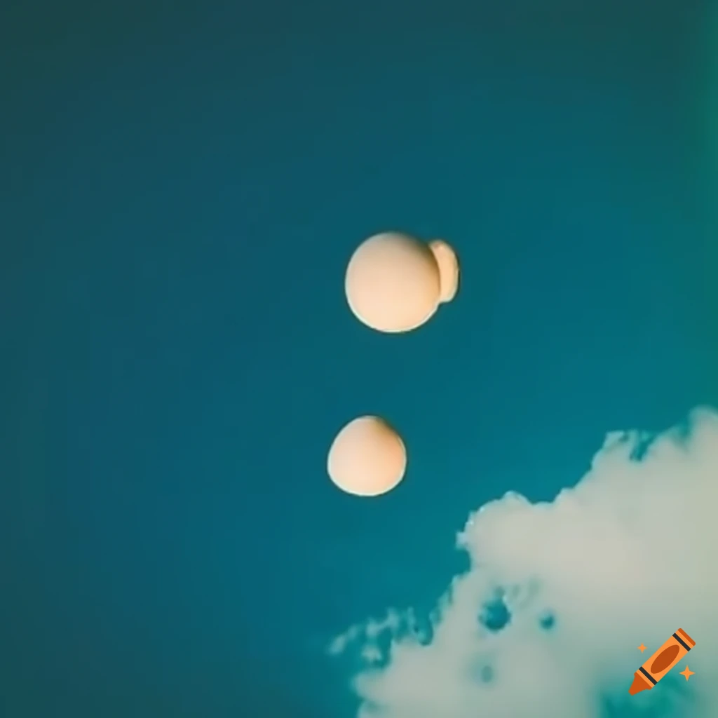 Egg flying through the sky on Craiyon