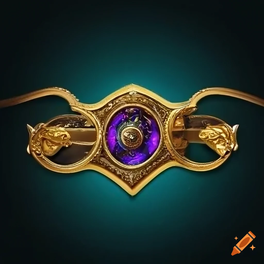 Front view of a magic noble belt on Craiyon