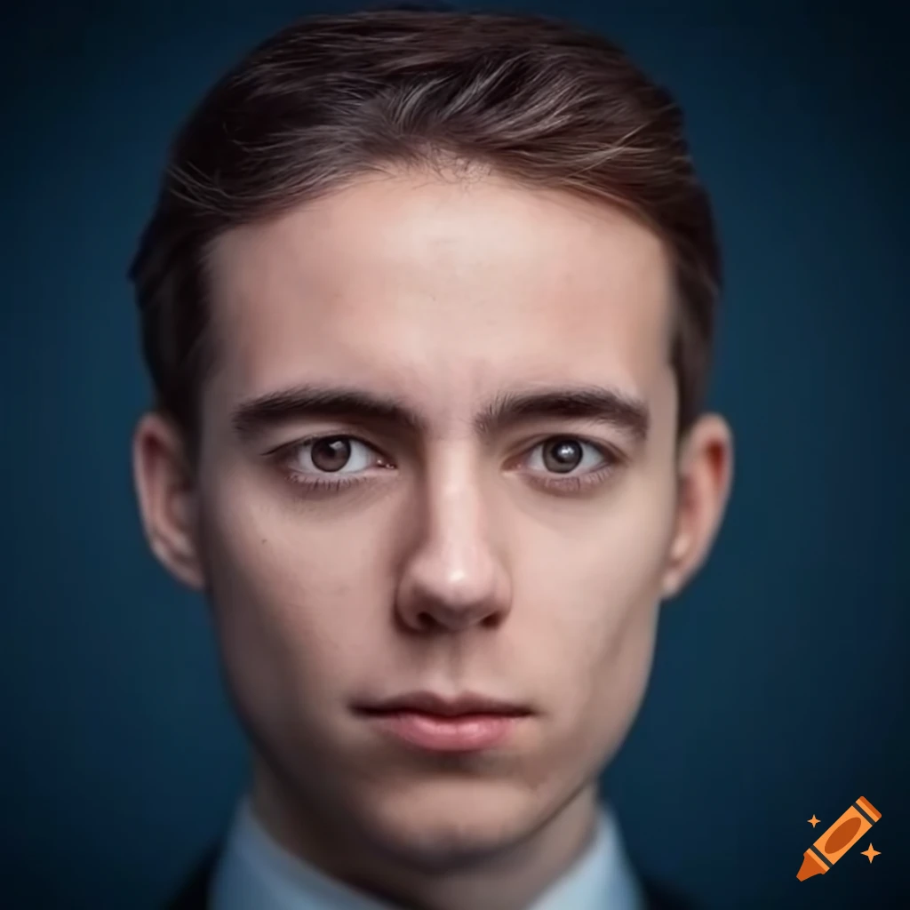 Headshot of a millennial manager on Craiyon