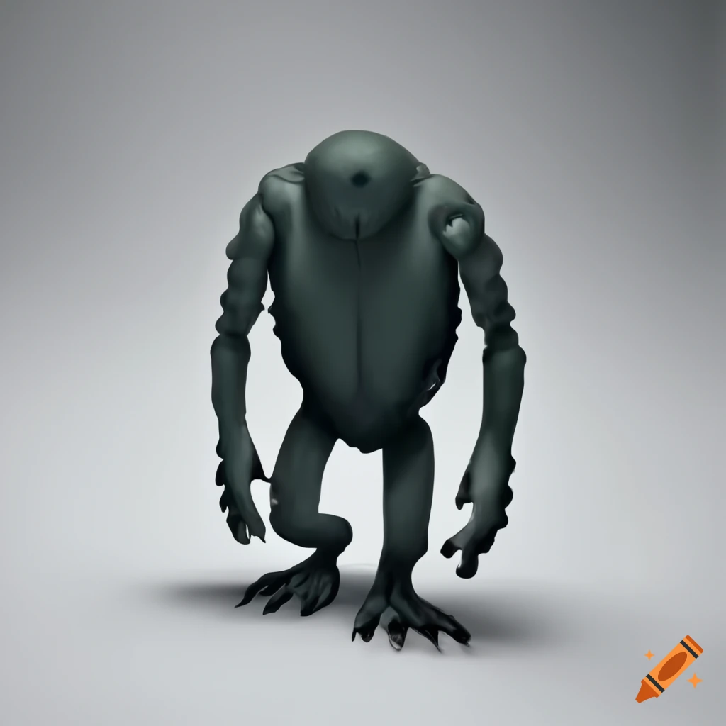 Blank designer toy monster on Craiyon