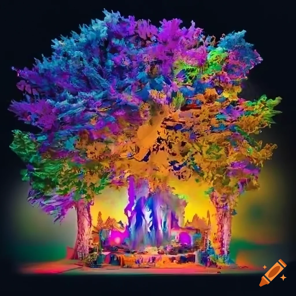 High definition diorama with intricate layering and spectacular lighting on Craiyon