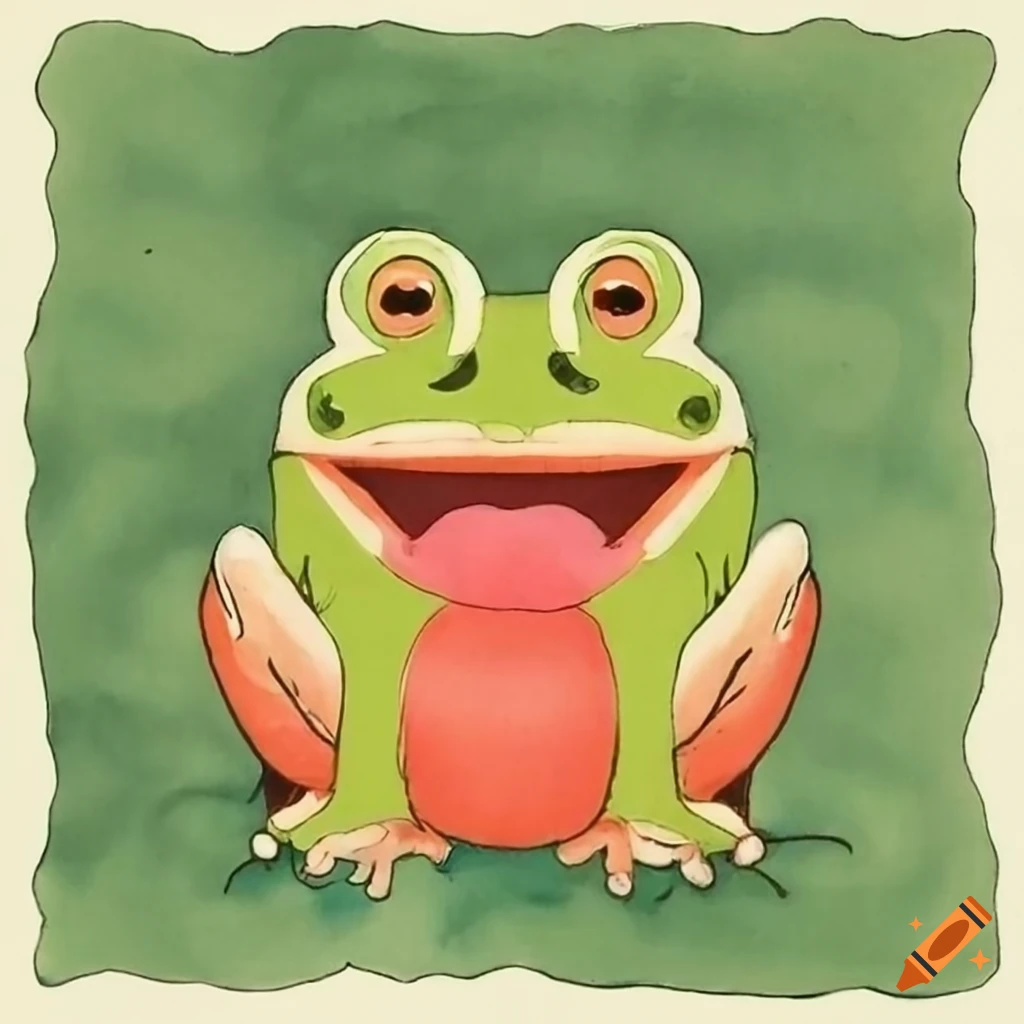 Smiling toad by matsumoto hoji, 20th century japanese artist on Craiyon