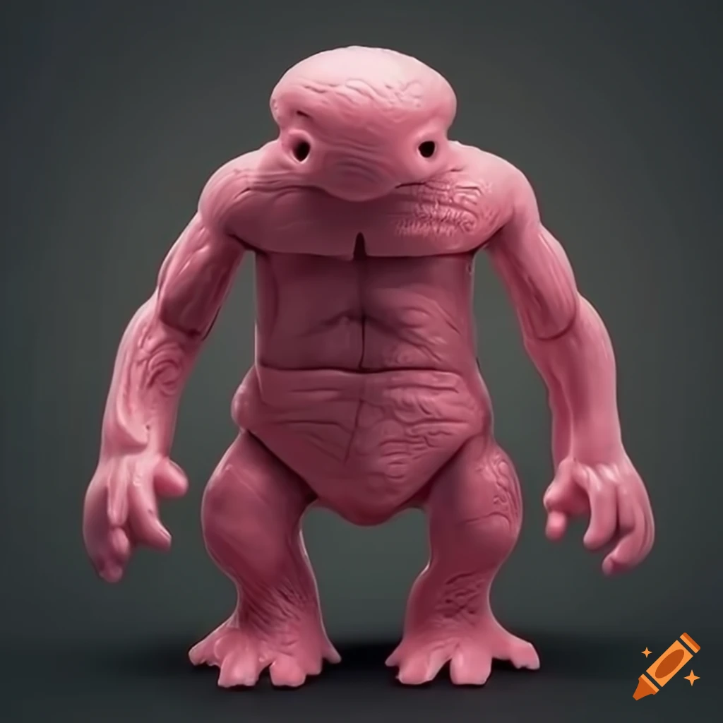 Designer toy monster blank on Craiyon