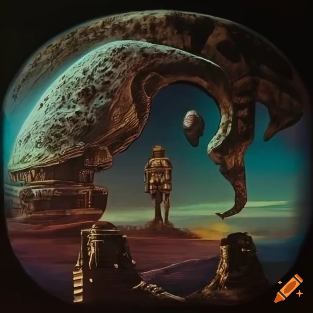 70s sci-fi enhasa artwork on Craiyon