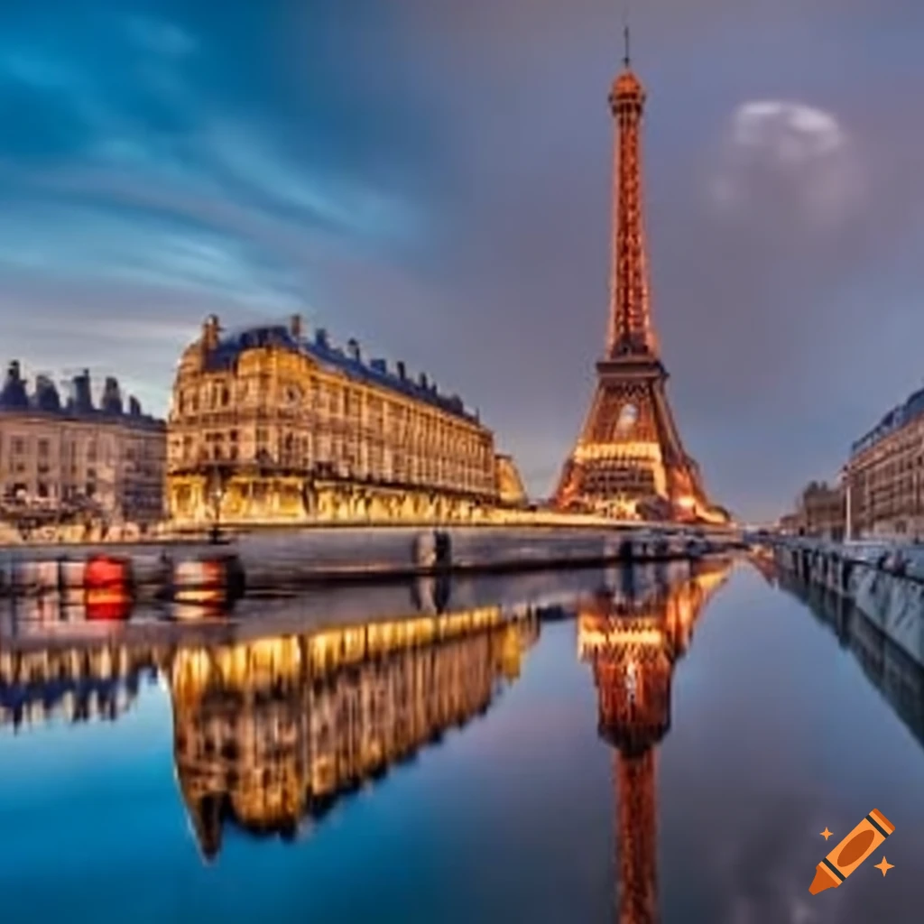 Beautiful view of france on Craiyon