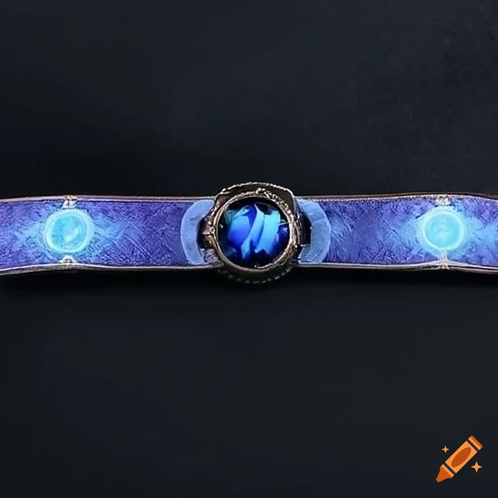 Front view of a noble magic belt on Craiyon