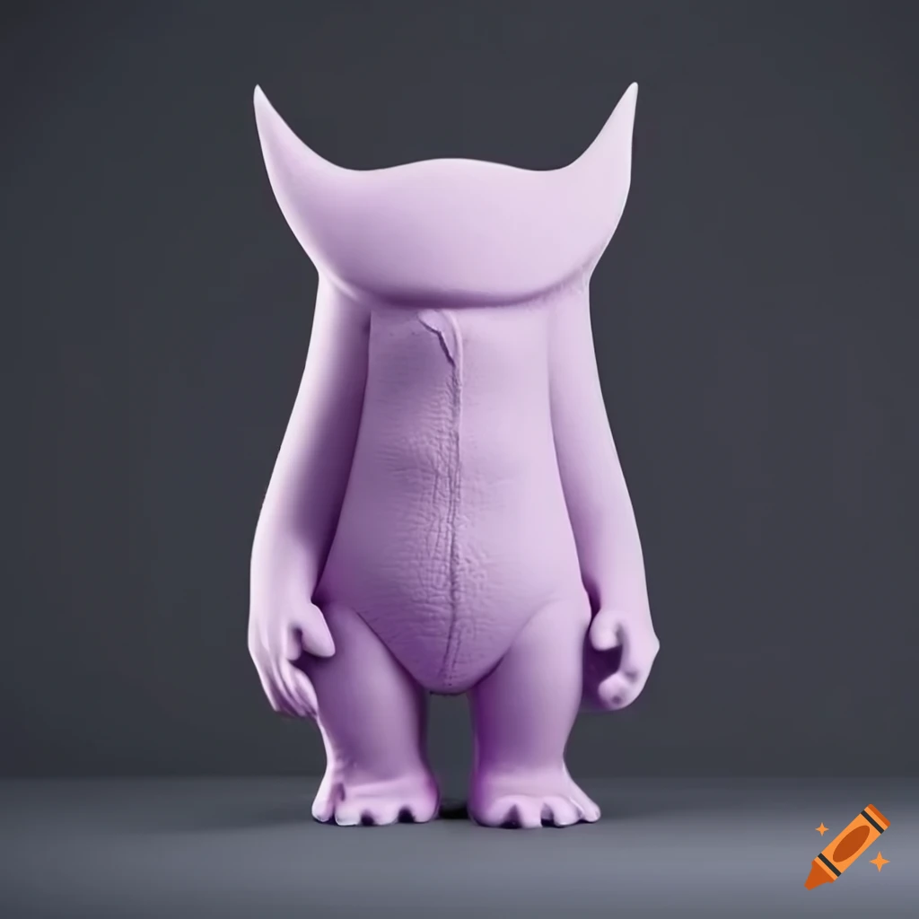 Blank designer toy monster on Craiyon