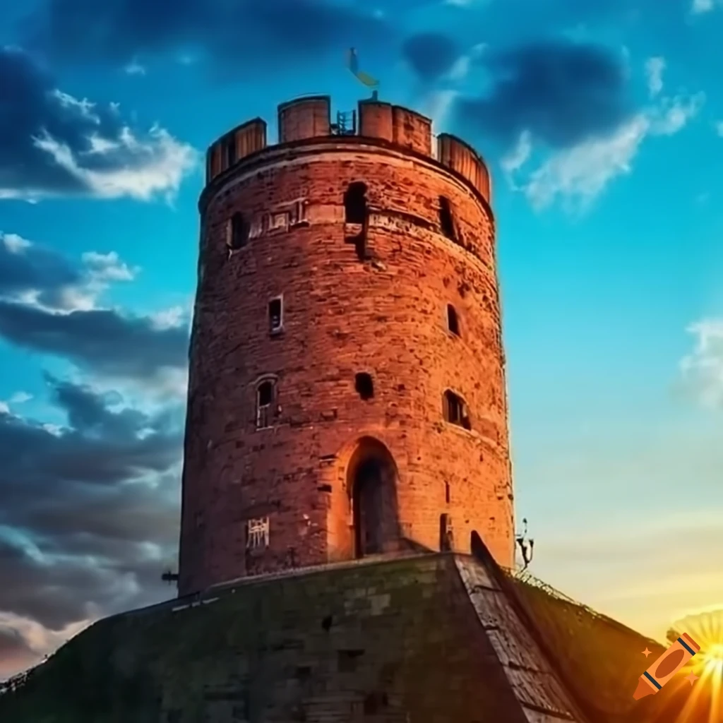 Gediminas tower in vilnius on Craiyon