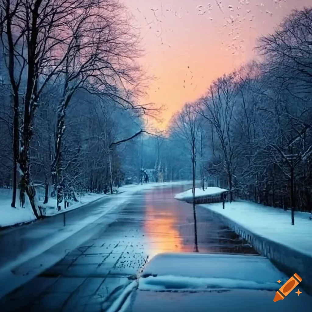 Rainy winter day in pennsylvania on Craiyon