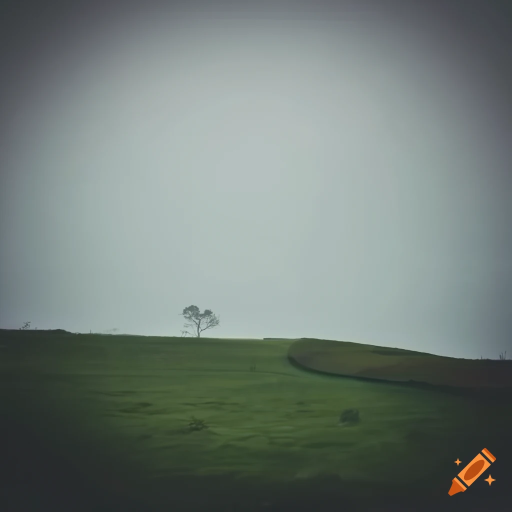 Empty british countryside on Craiyon