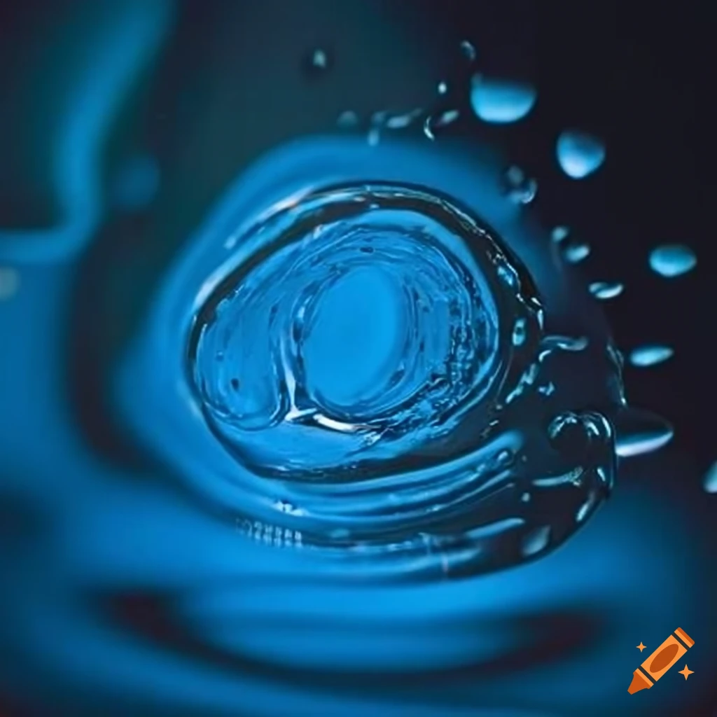 Small vial of blue goo on Craiyon