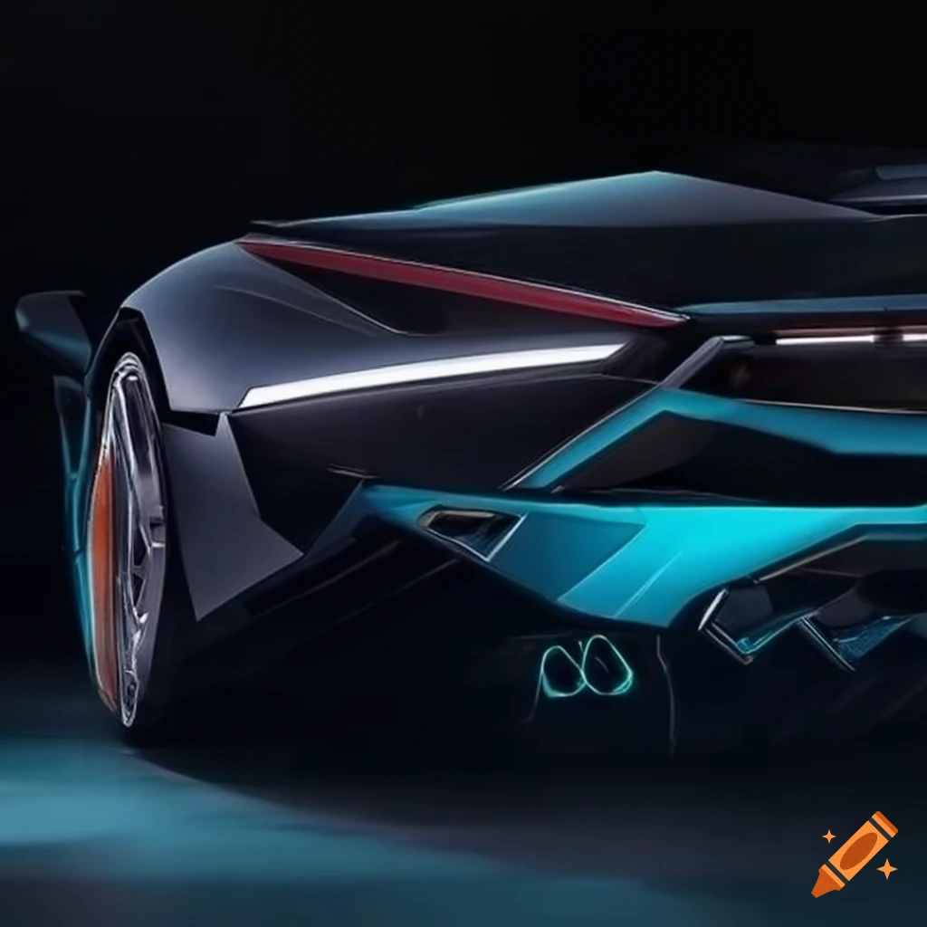Futuristic lamborghini huracan concept car for 2060 on Craiyon