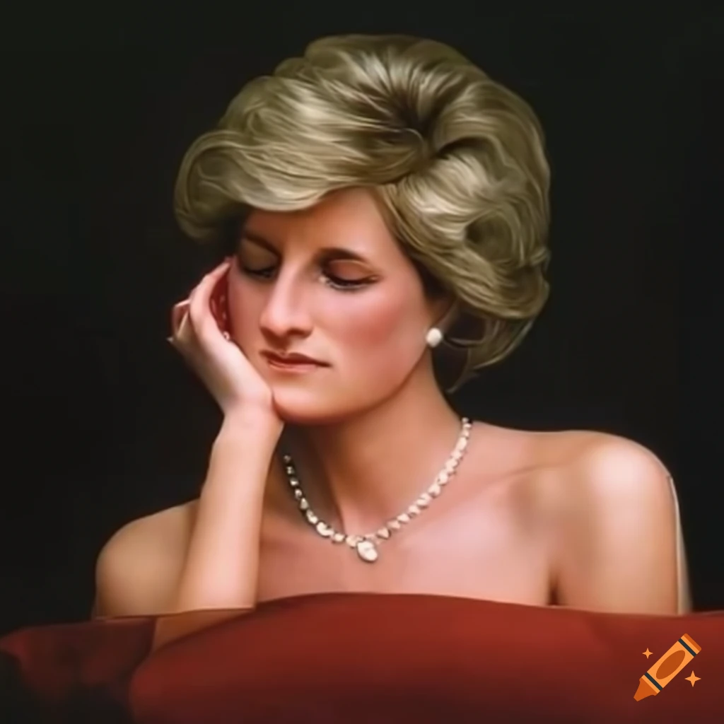 Lady diana sleeping peacefully on Craiyon