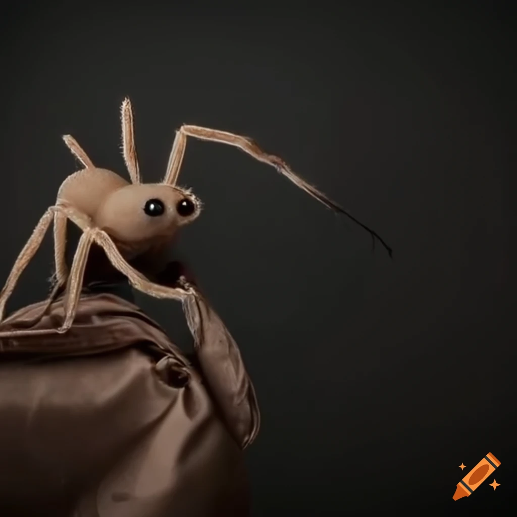 Spider carrying bag of small creatures with sinister expressions on Craiyon