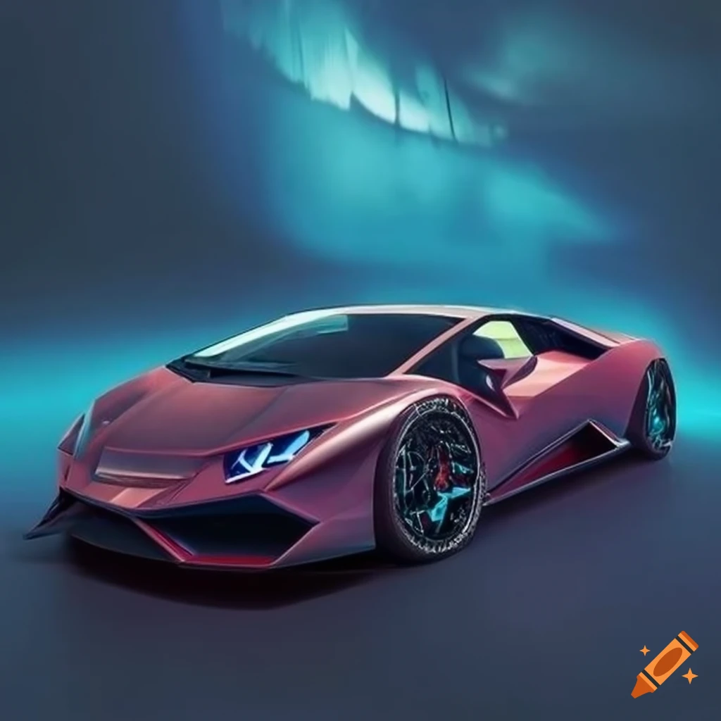 Futuristic Lamborghini Huracan concept car for 2060 on Craiyon