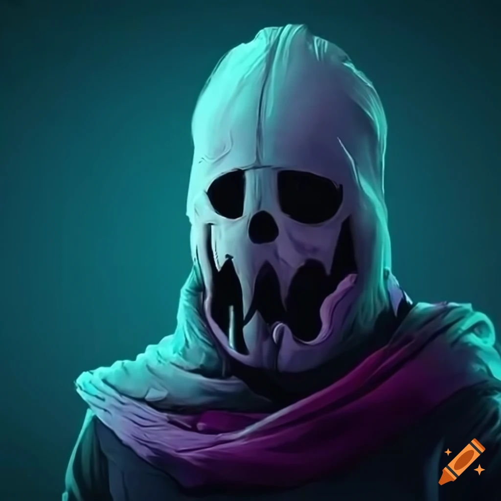 Gaming ghost character on Craiyon