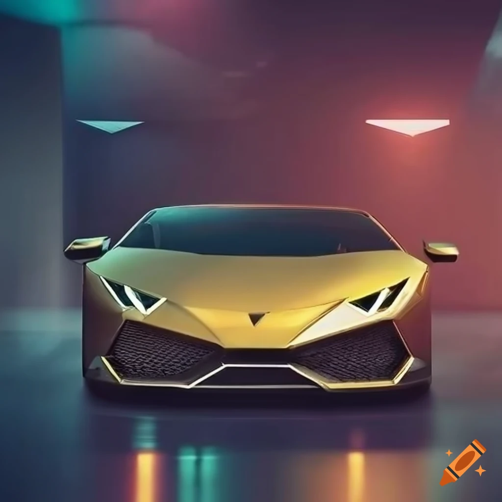 Futuristic and realistic image of a Lamborghini Huracan for 2060 on Craiyon