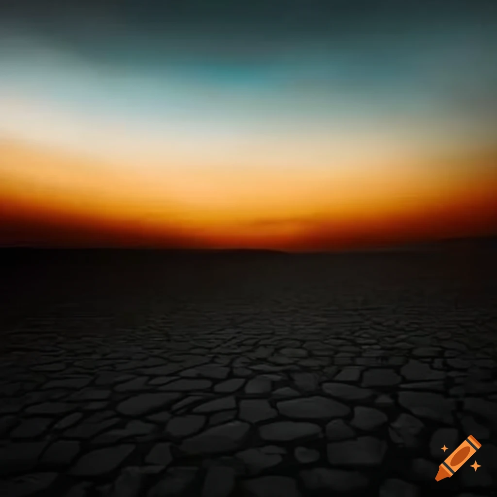 Massive shadow over a barren landscape on Craiyon