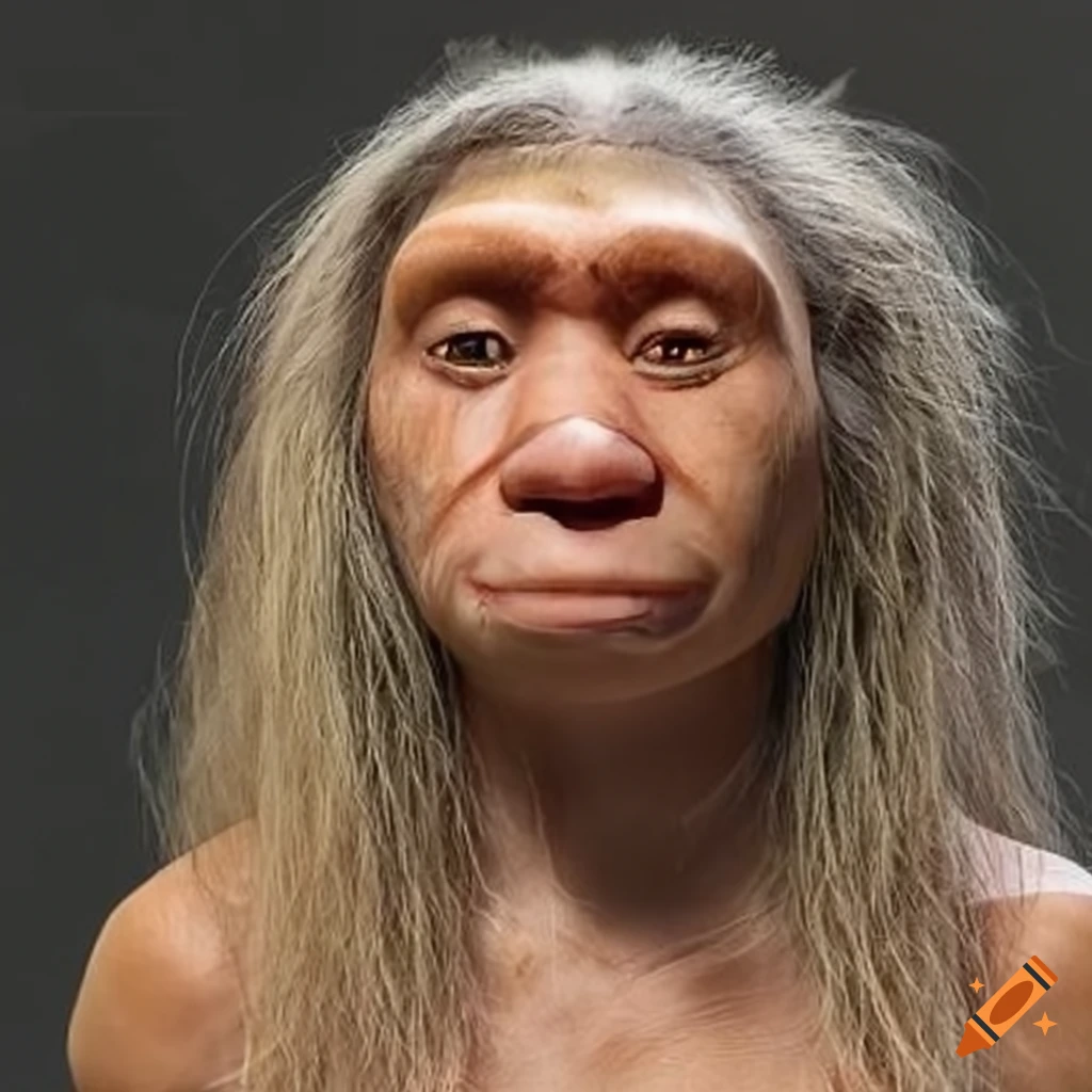 Female neanderthal on Craiyon