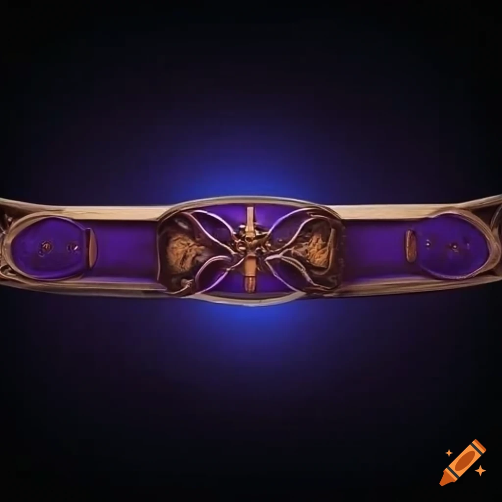 Front view of a noble magic belt on Craiyon