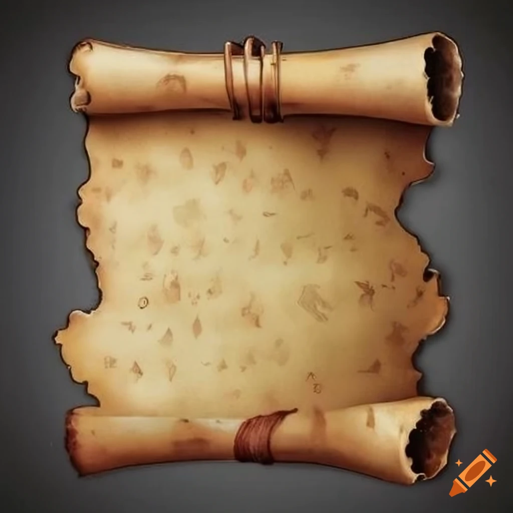 Medieval parchment cooking list poster on Craiyon