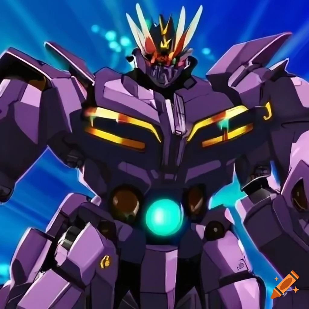 Anime super robot mecha with muted colors on Craiyon