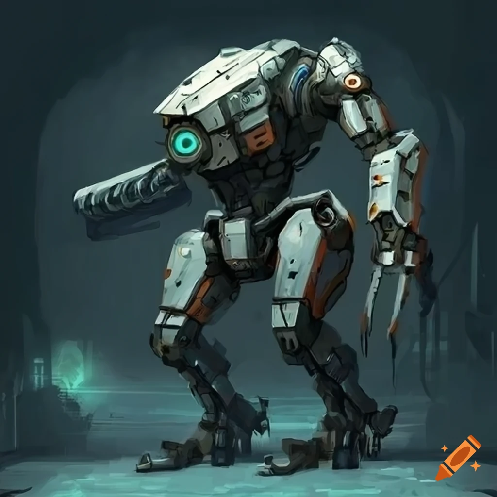 Sci-fi mech concept art on Craiyon