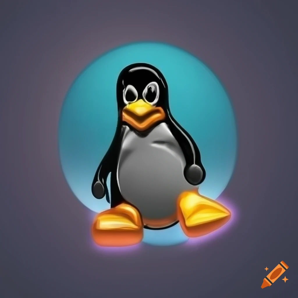 Linux logo on Craiyon