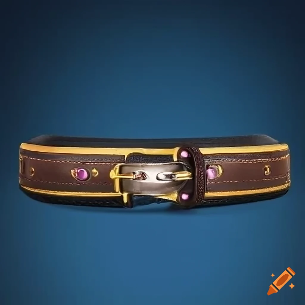 Front view of a majestic noble belt on Craiyon