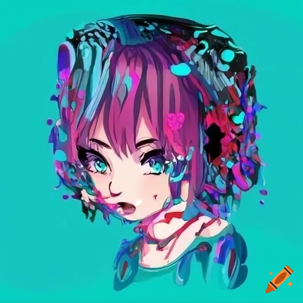 Adorable anime girl influenced by artificial intelligence on Craiyon