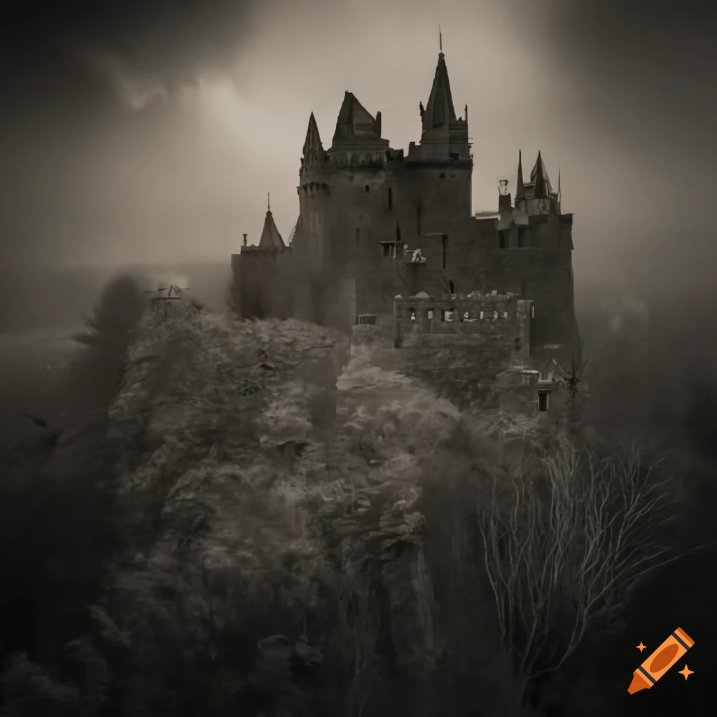 Mystical castle in high quality on Craiyon
