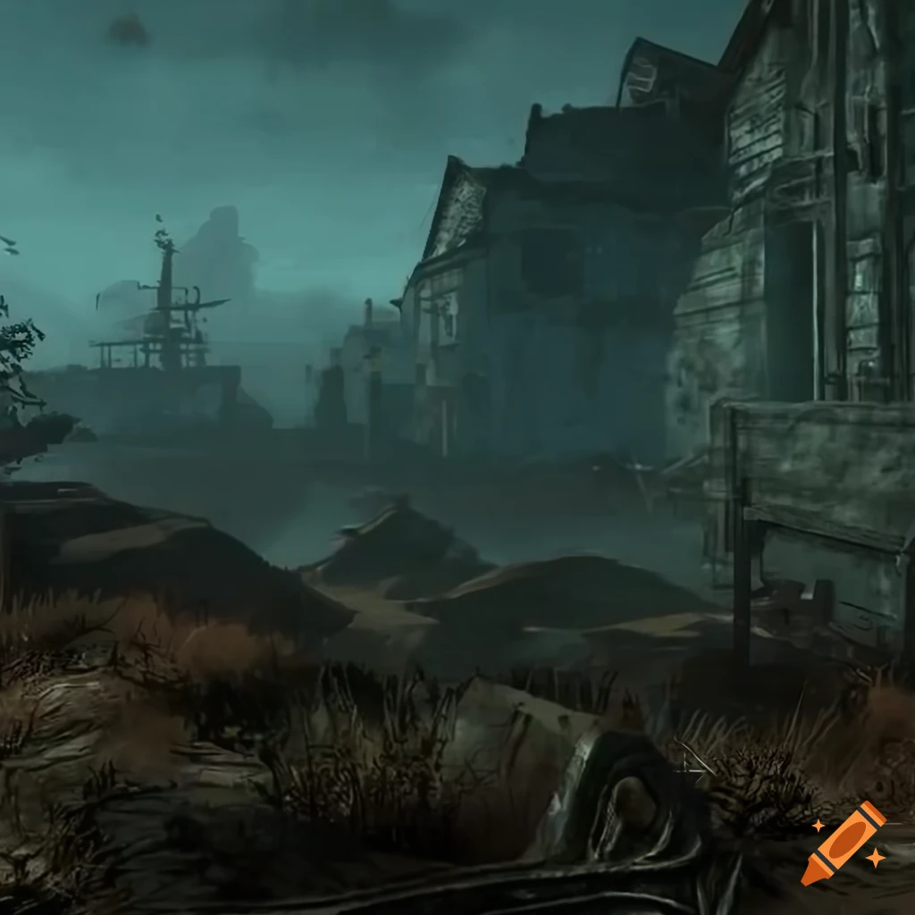 Fallout 3 landscape on Craiyon