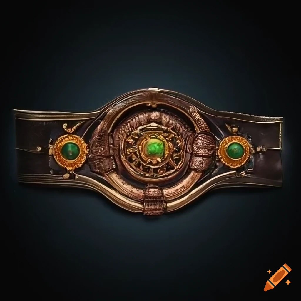 Front view of a noble magic belt on Craiyon