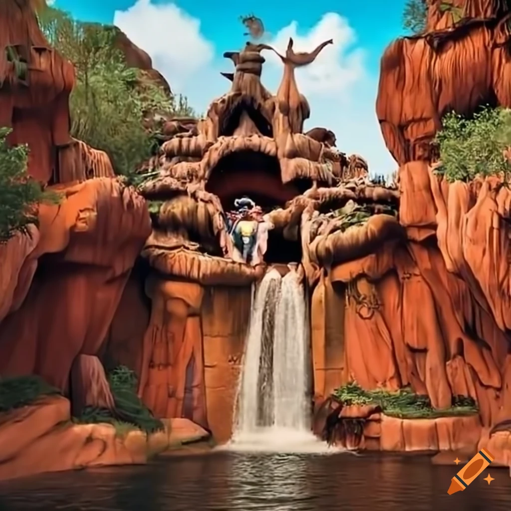 Splash mountain ride at disney world on Craiyon