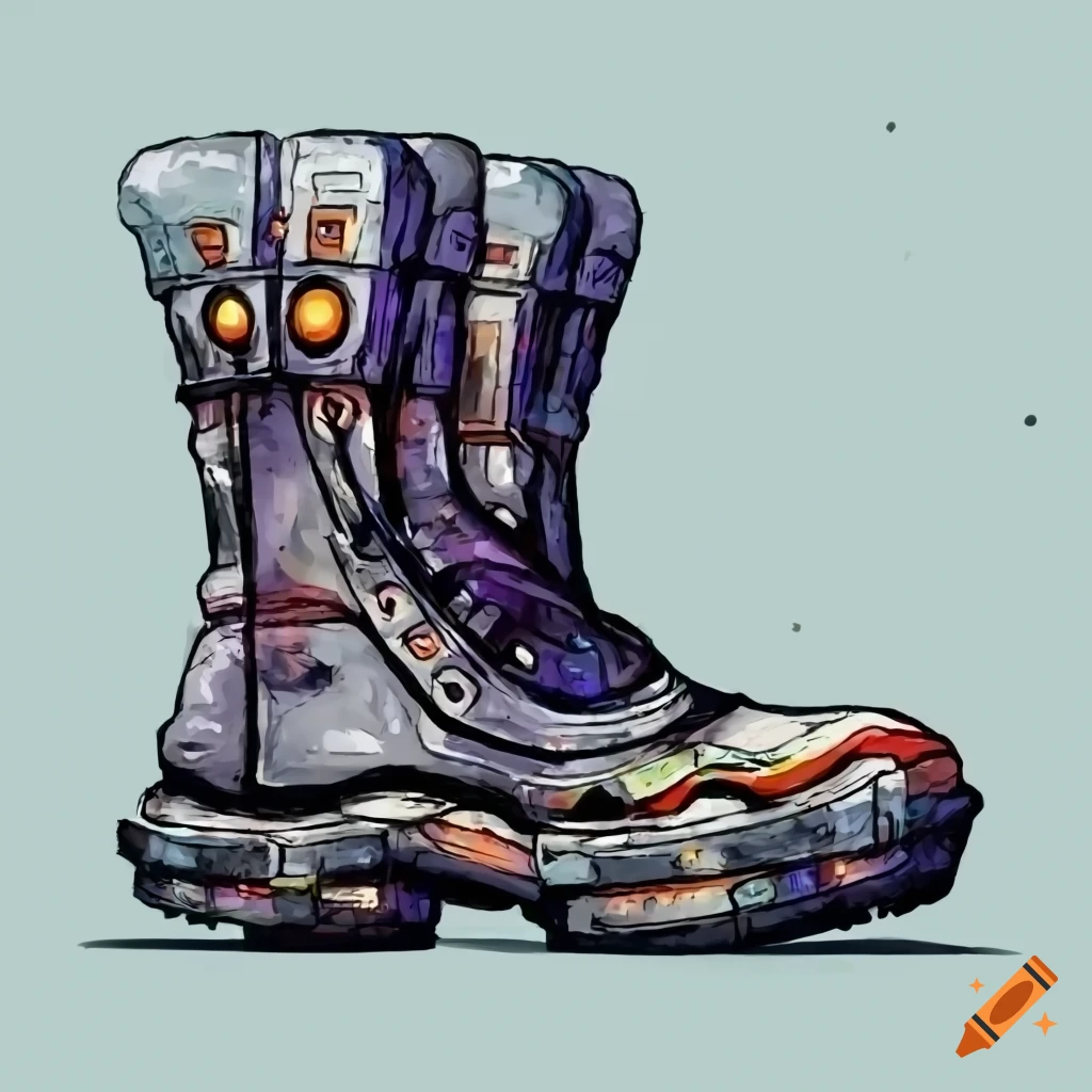 Sci-fi boot on Craiyon