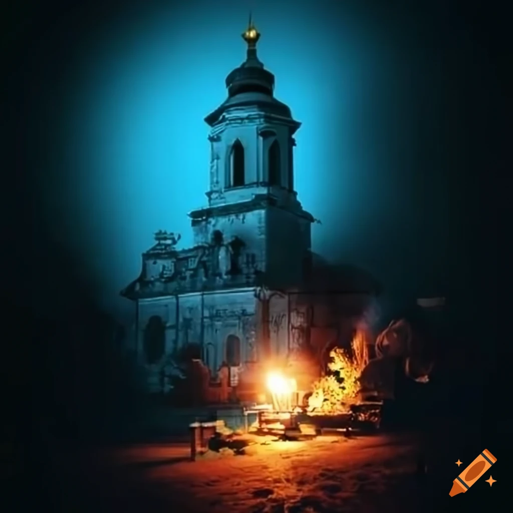 Aerial view of ukraine landscape on Craiyon