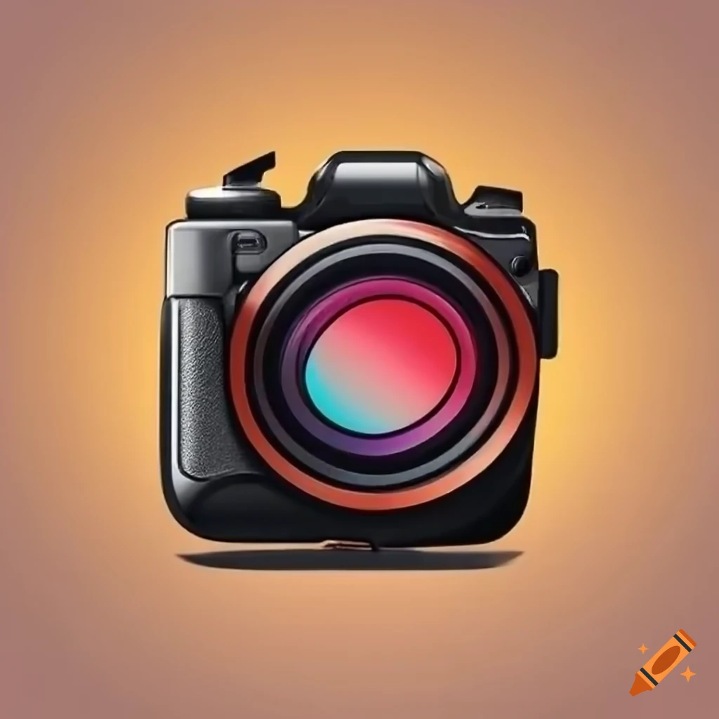 Camera logo design on Craiyon