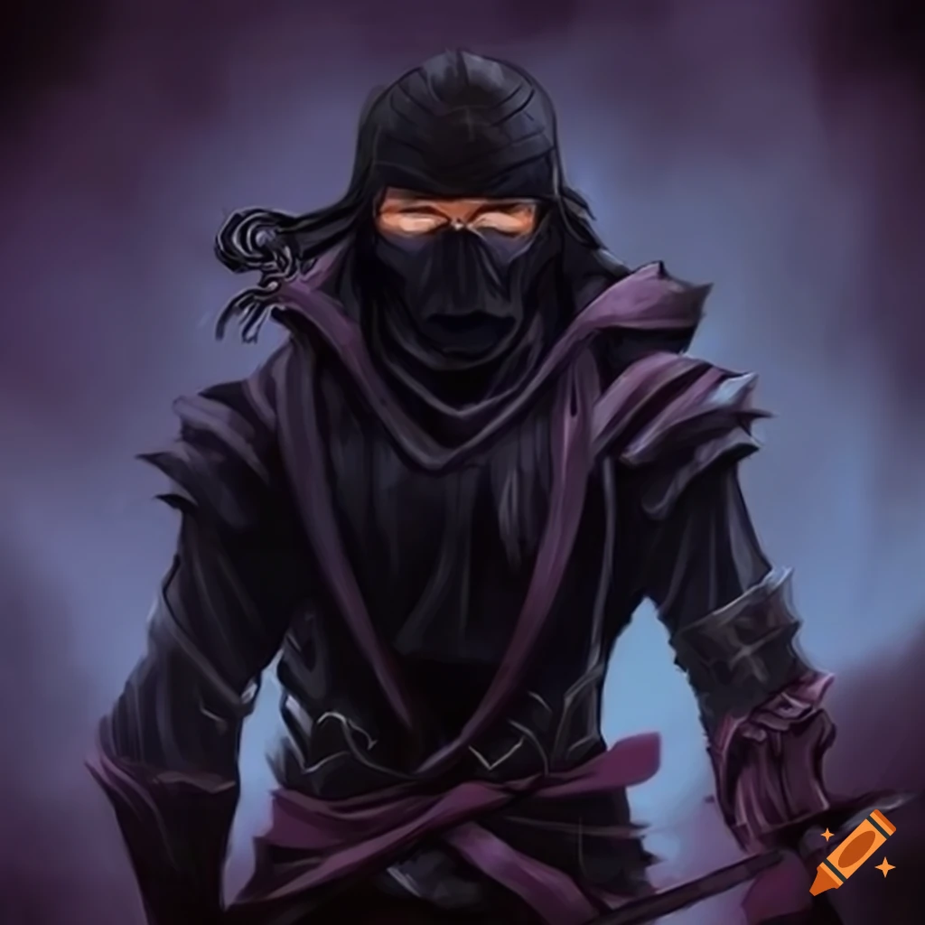 Fantasy ninja character on Craiyon