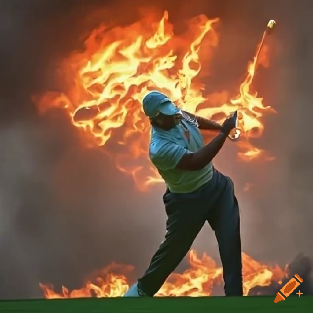 Golf championship fire on Craiyon