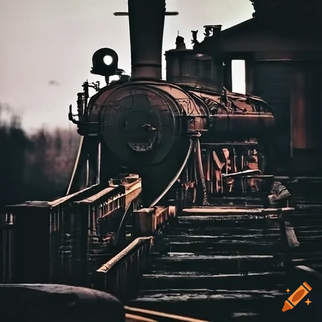 Industrial revolution railroad scene on Craiyon