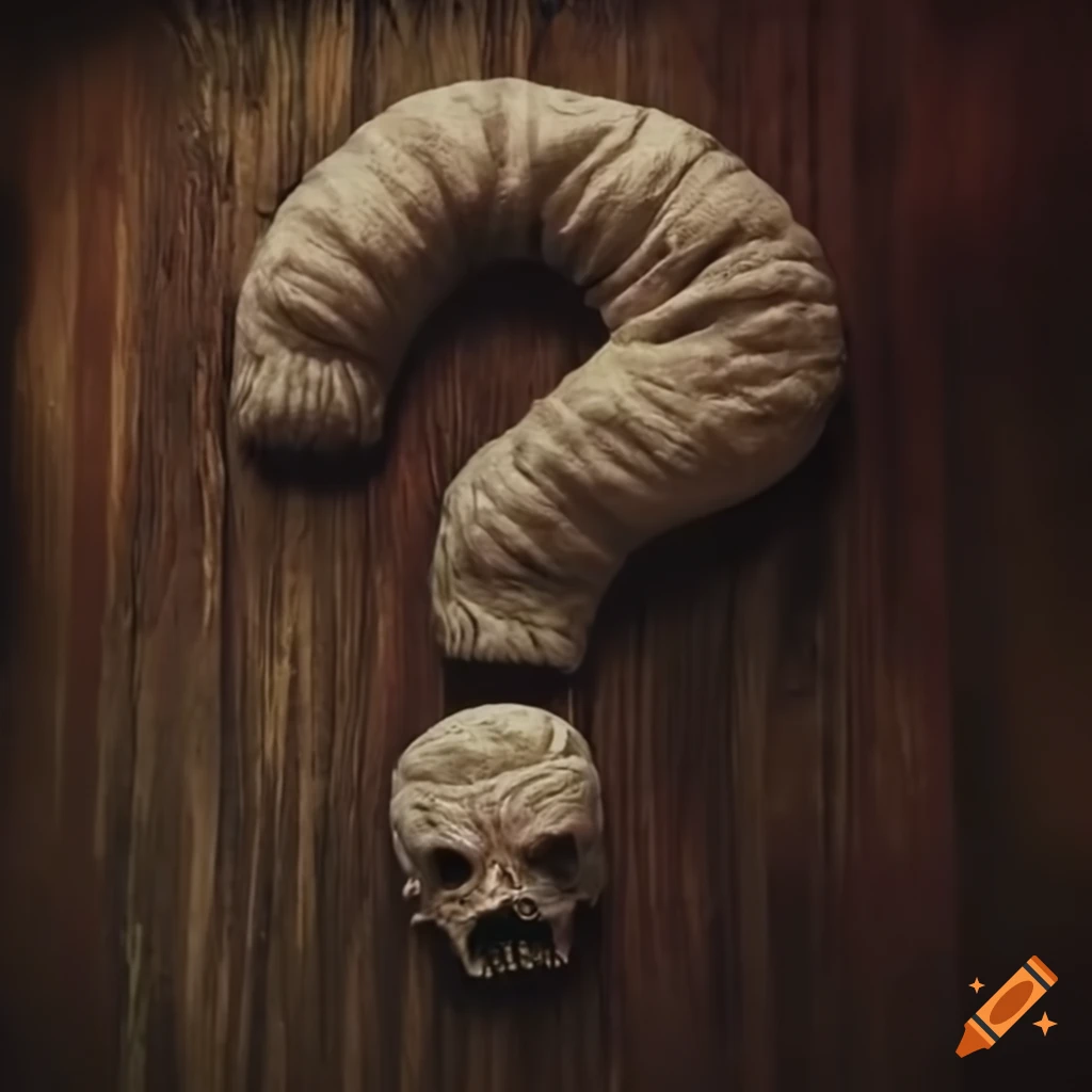 Poster for horror movie featuring a question mark shaped creature on ...