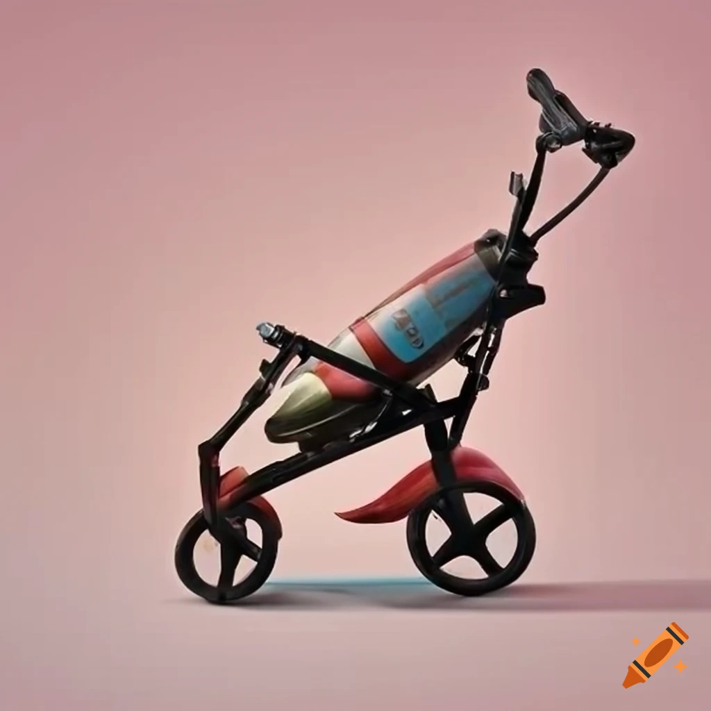 Rocket powered rollator on Craiyon