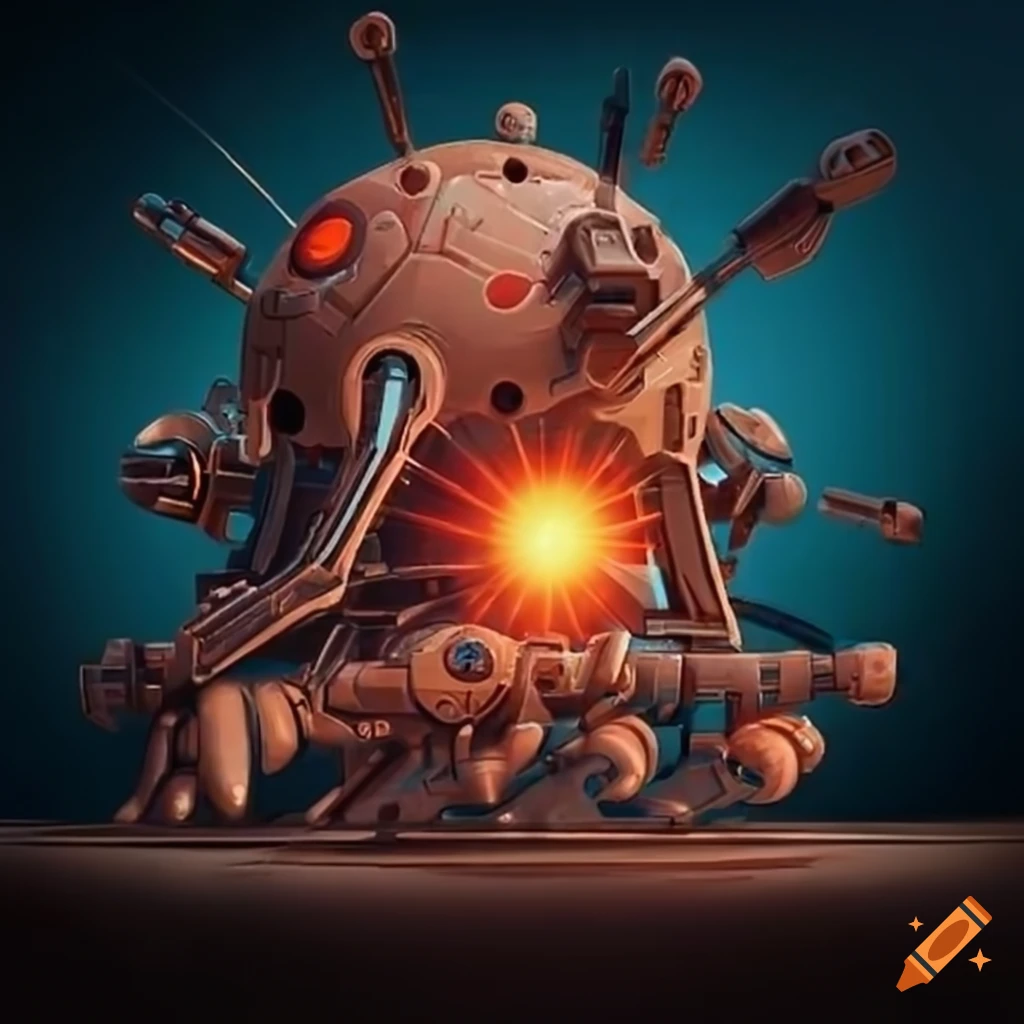 Sci-fi machine on Craiyon