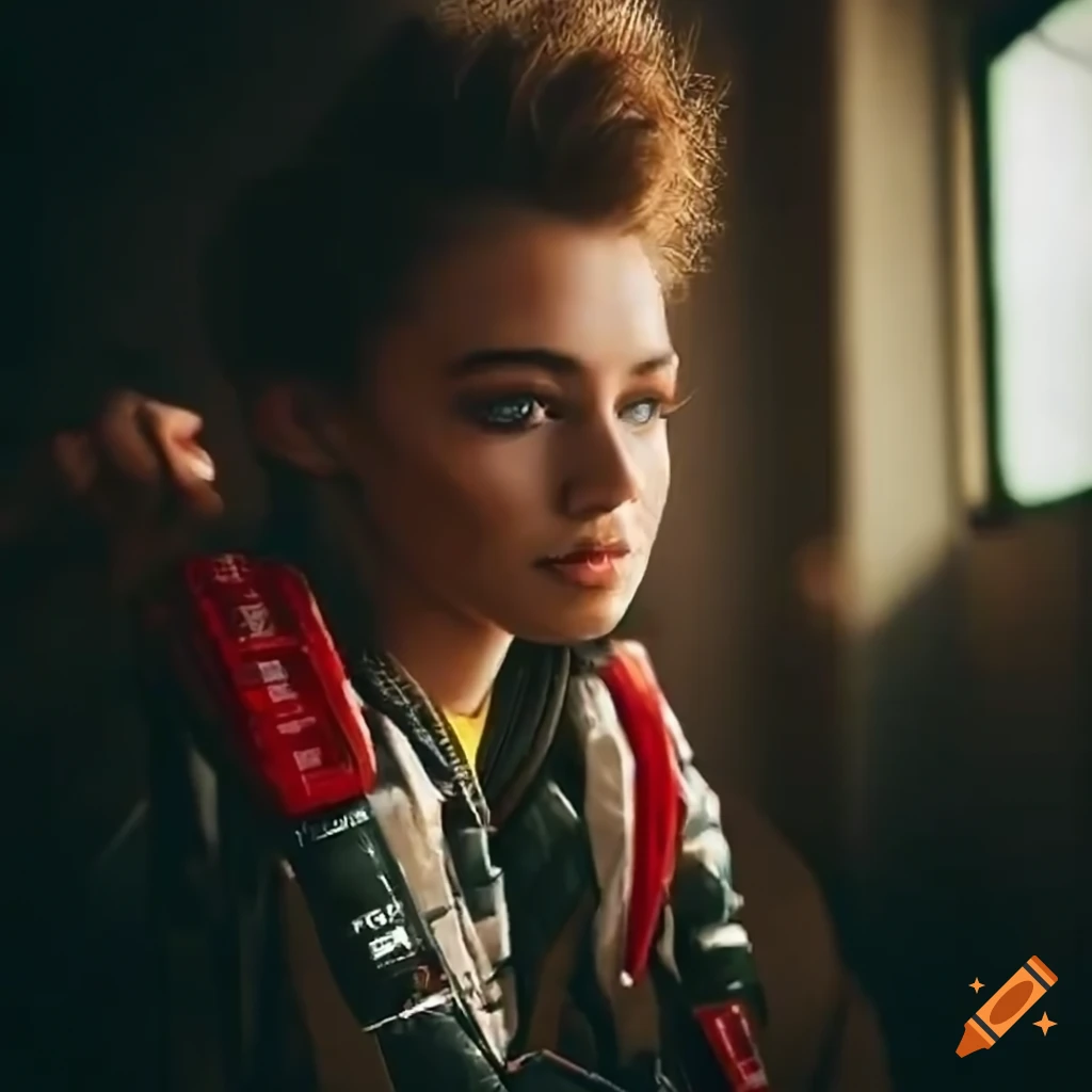 Portrait of a mechwarrior pilot on Craiyon