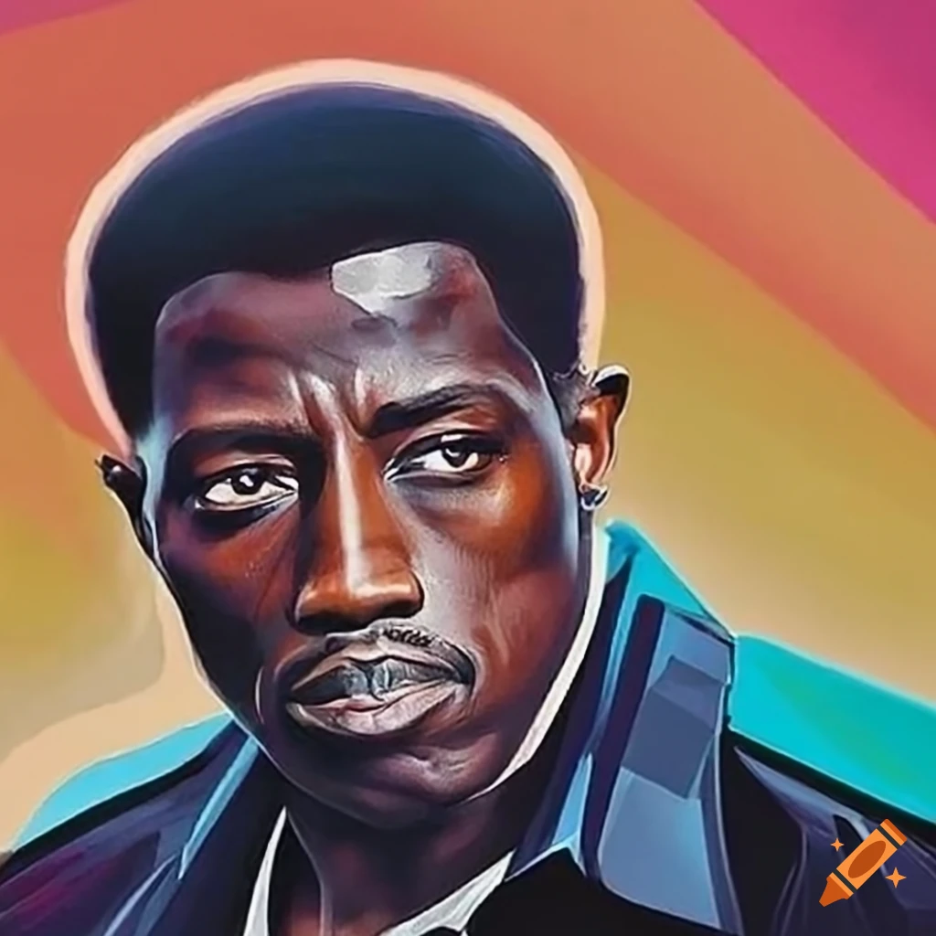 Close-up portrait of wesley snipes' character from training day ...